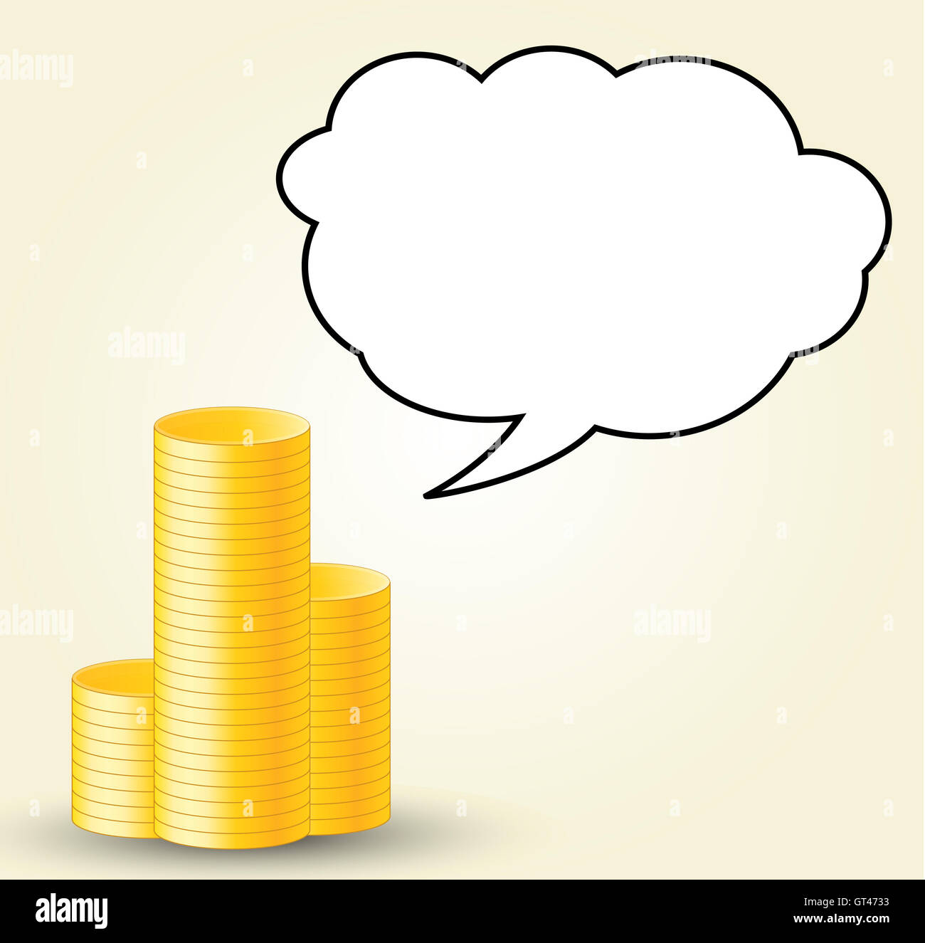 coins with bubble Stock Photo - Alamy