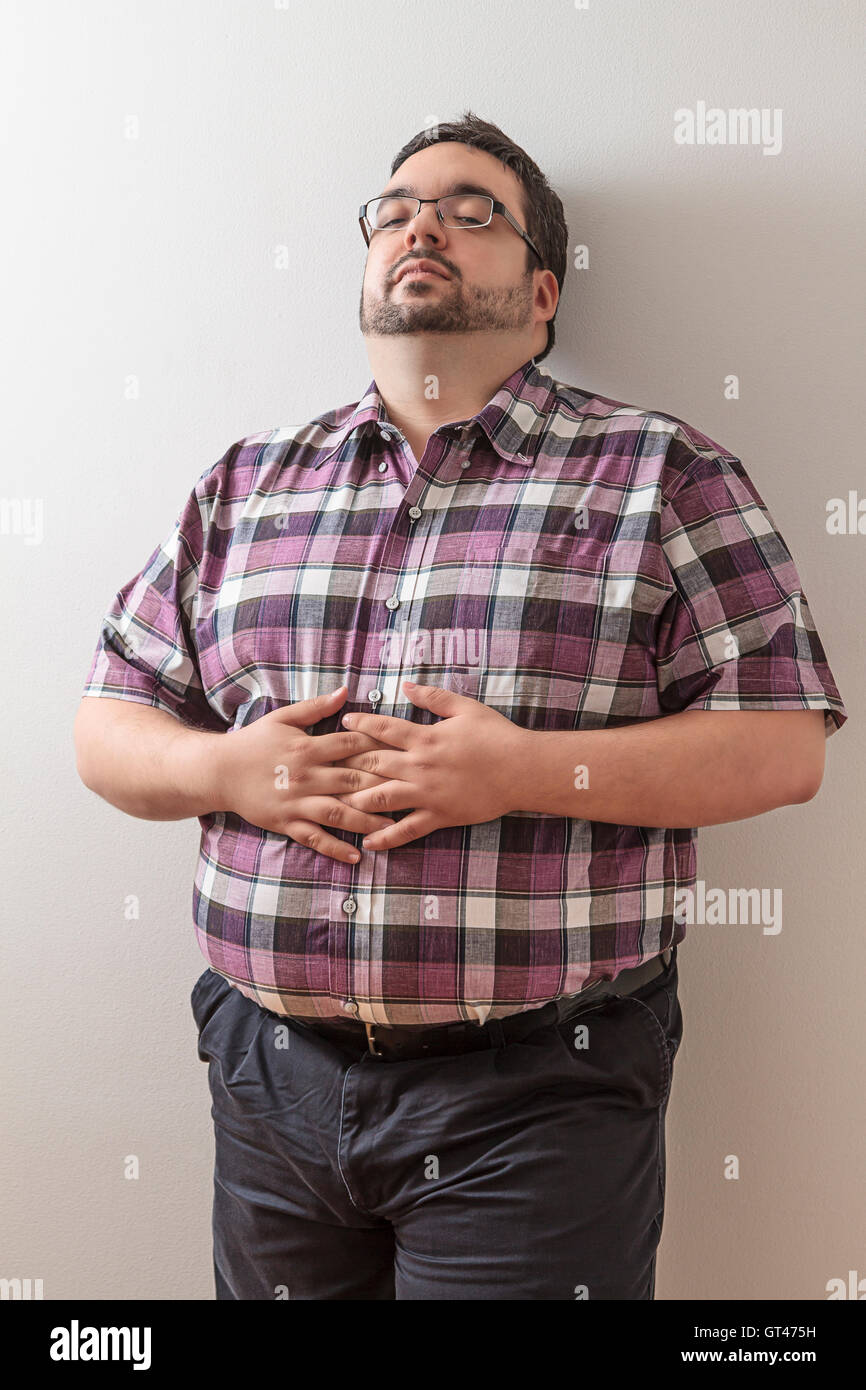 Grey beard fat man hi-res stock photography and images - Alamy