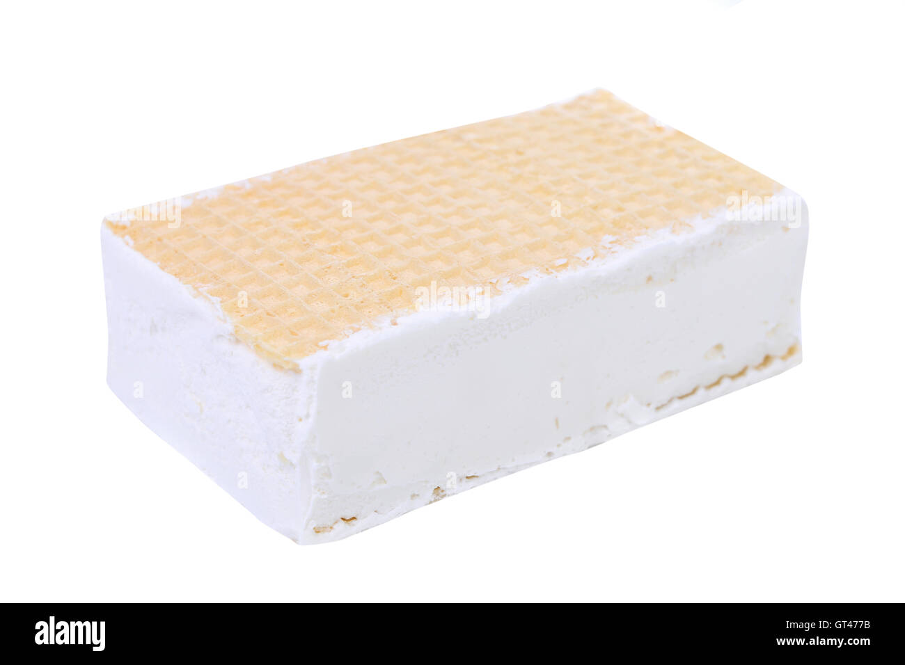 Wafer vanilla ice cream Stock Photo - Alamy