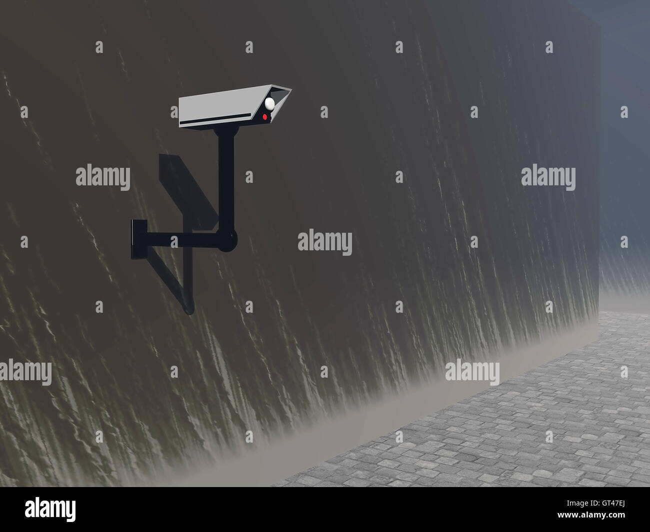 Security camera 3D render Stock Photo - Alamy