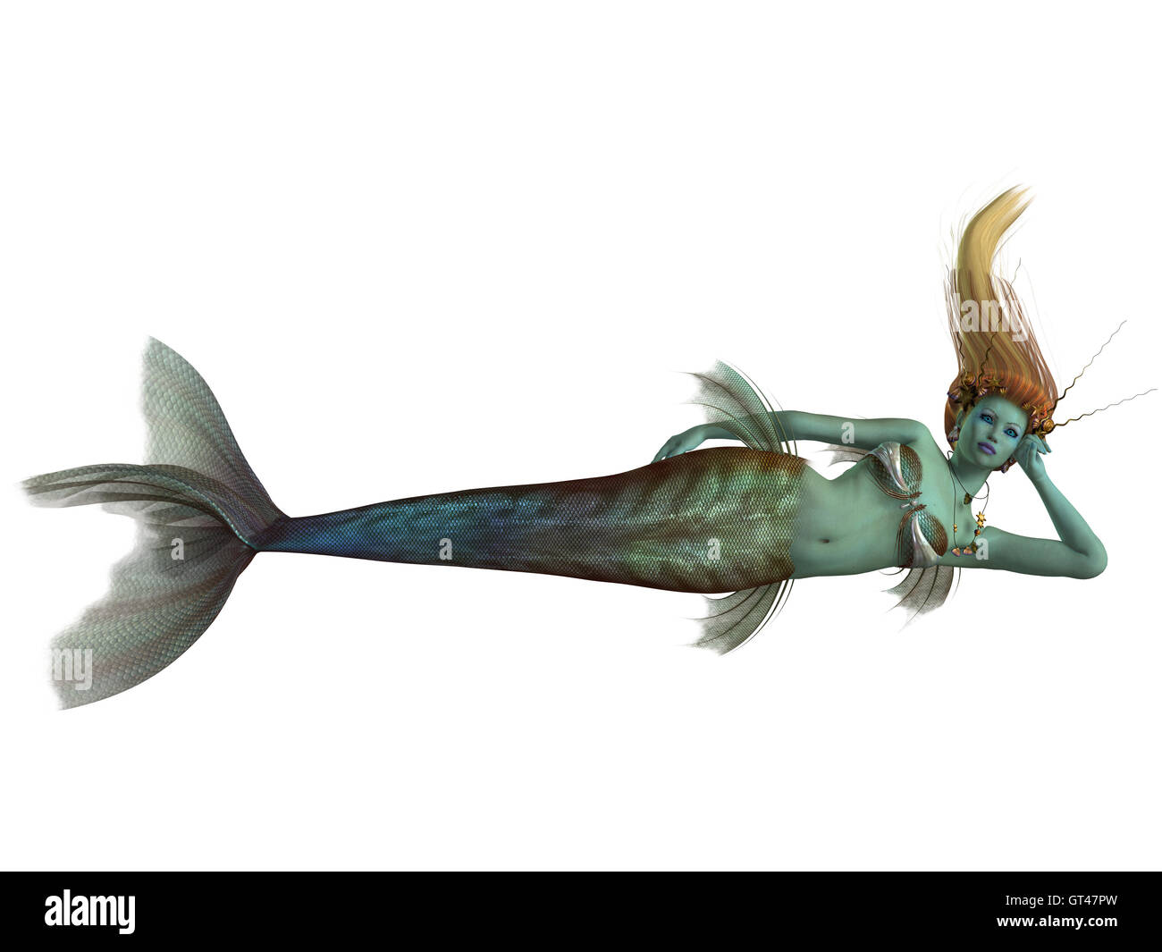 Mermaid picture Cut Out Stock Images & Pictures - Alamy