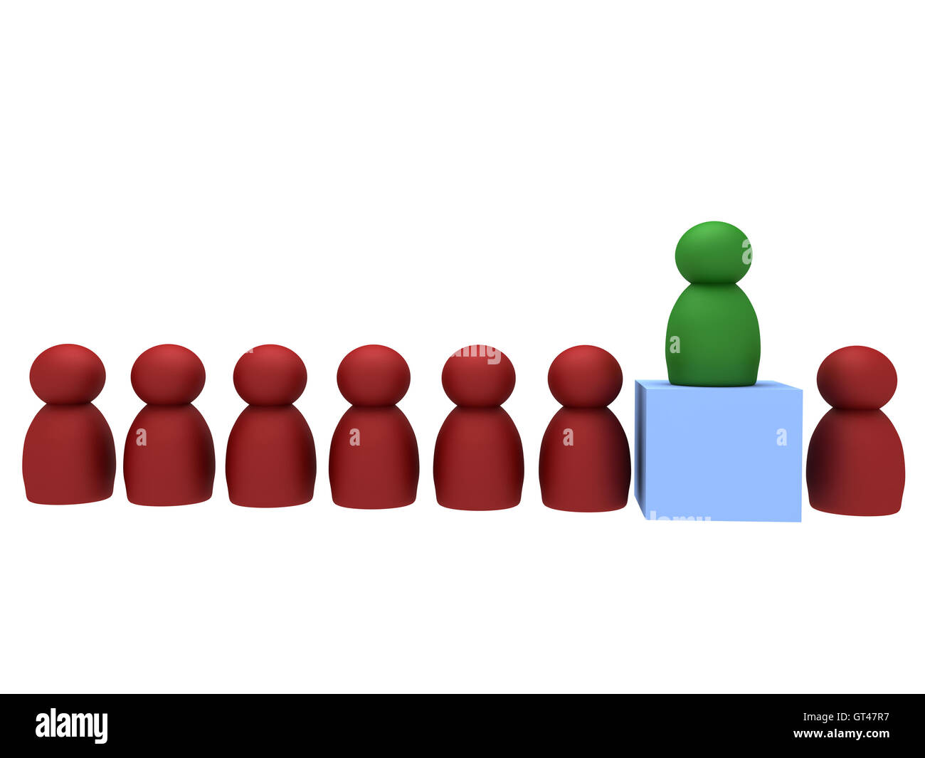 Line up of people cartoon hi-res stock photography and images - Alamy