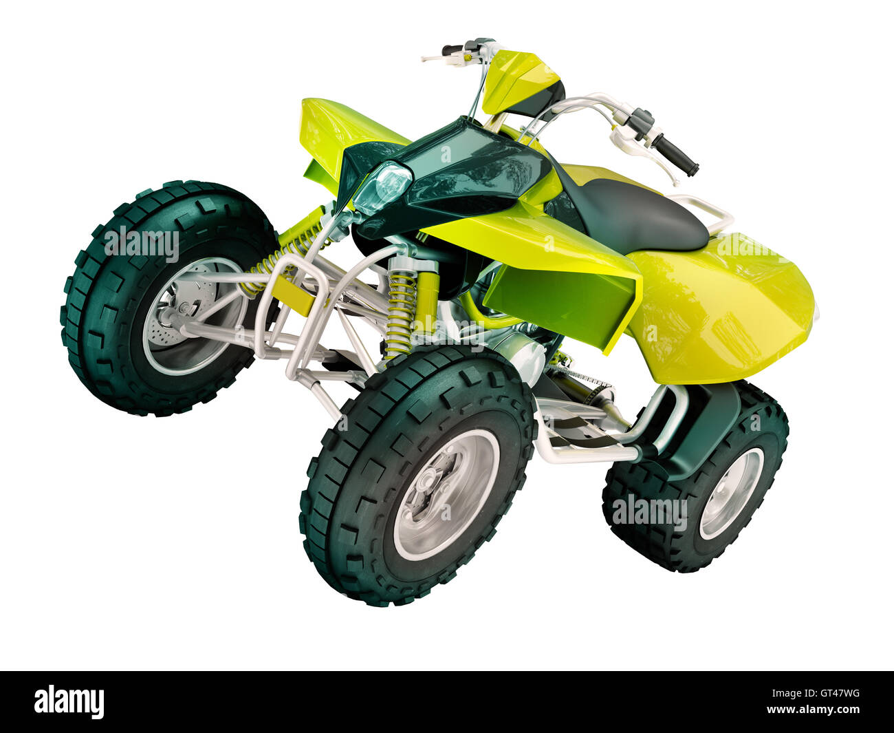 Quad bike isolated Stock Photo - Alamy