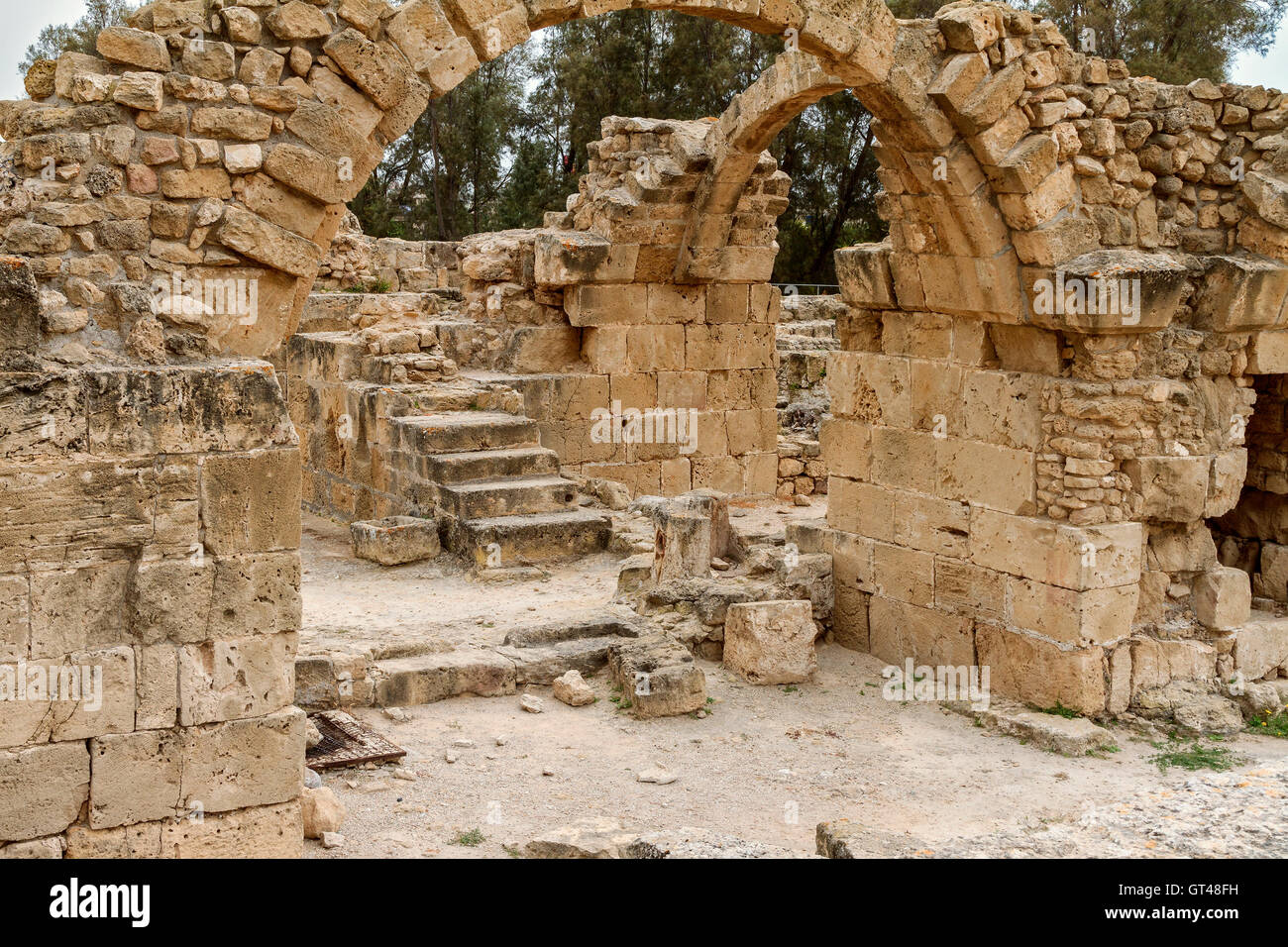 Fortress Of Saranda Paphos Cyprus Stock Photo - Alamy