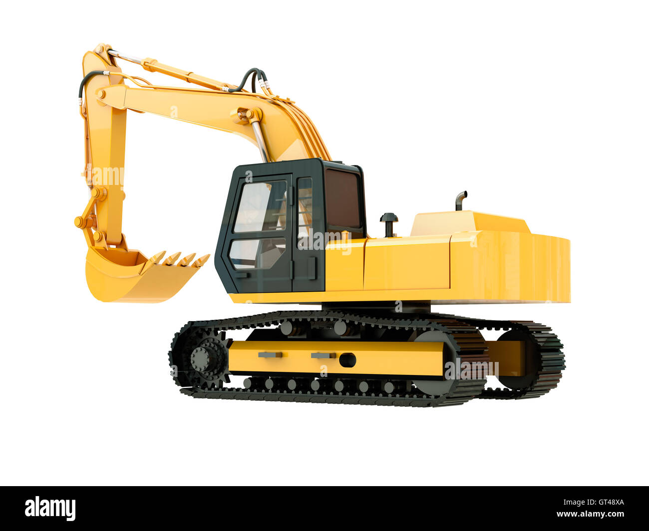 Civil engineering excavator Cut Out Stock Images & Pictures - Alamy