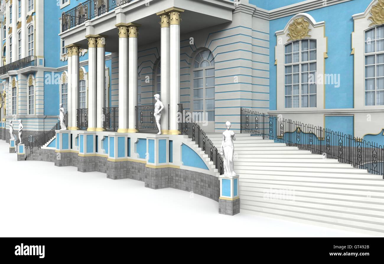 catherine palace 3 Stock Photo - Alamy