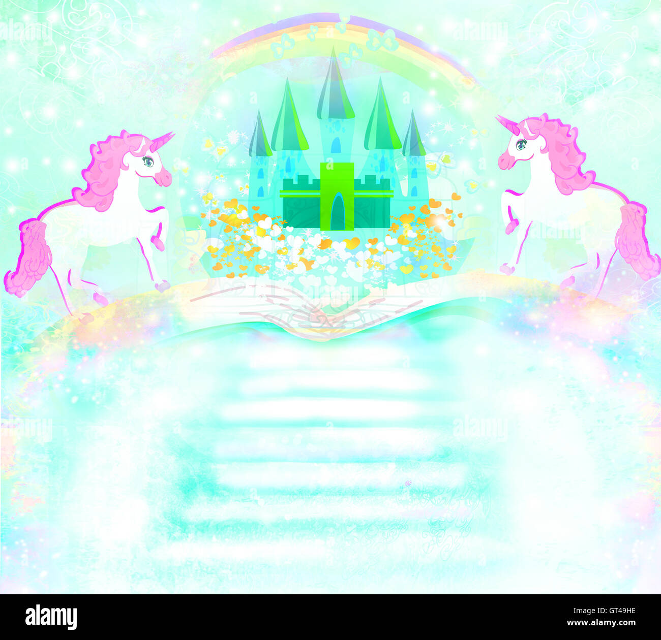 Magic book of fantasy stories Stock Photo - Alamy