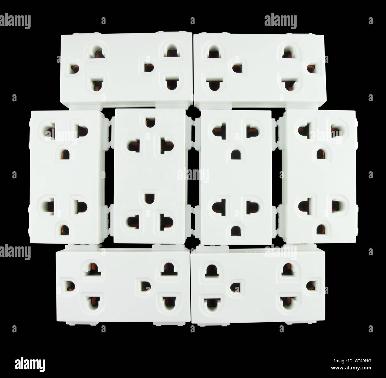 Three prong plug wall hi-res stock photography and images - Alamy