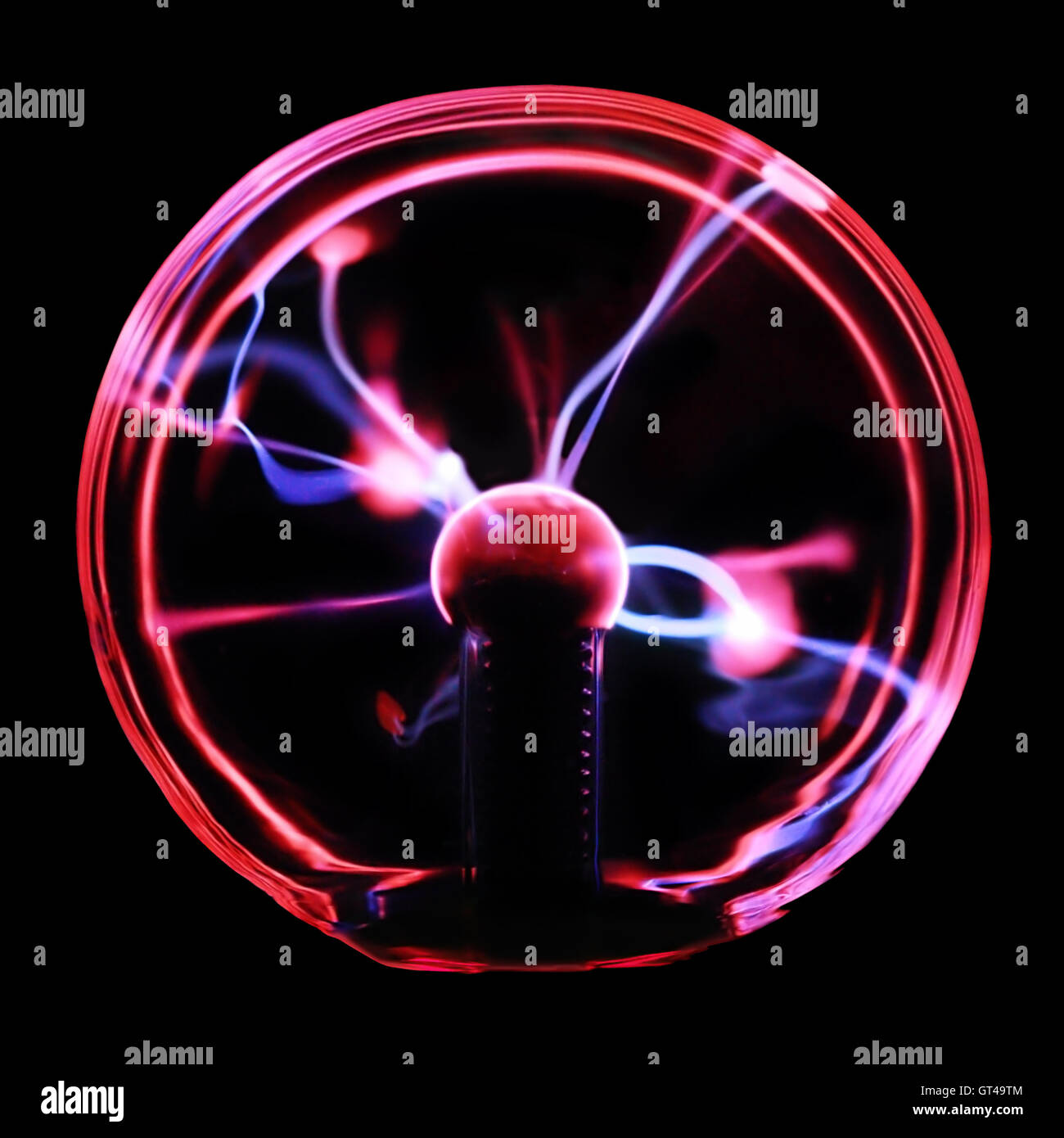 Plasma discharges in sphere Stock Photo - Alamy