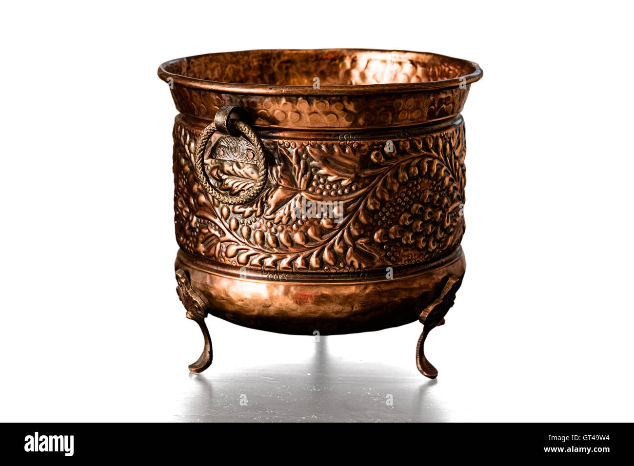 Antique art objects - medieval cauldron Stock Photo - Alamy