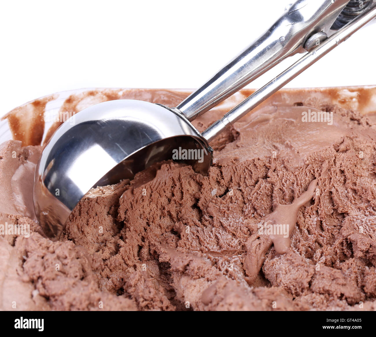 Chocolate ice cream scoop Stock Photo - Alamy