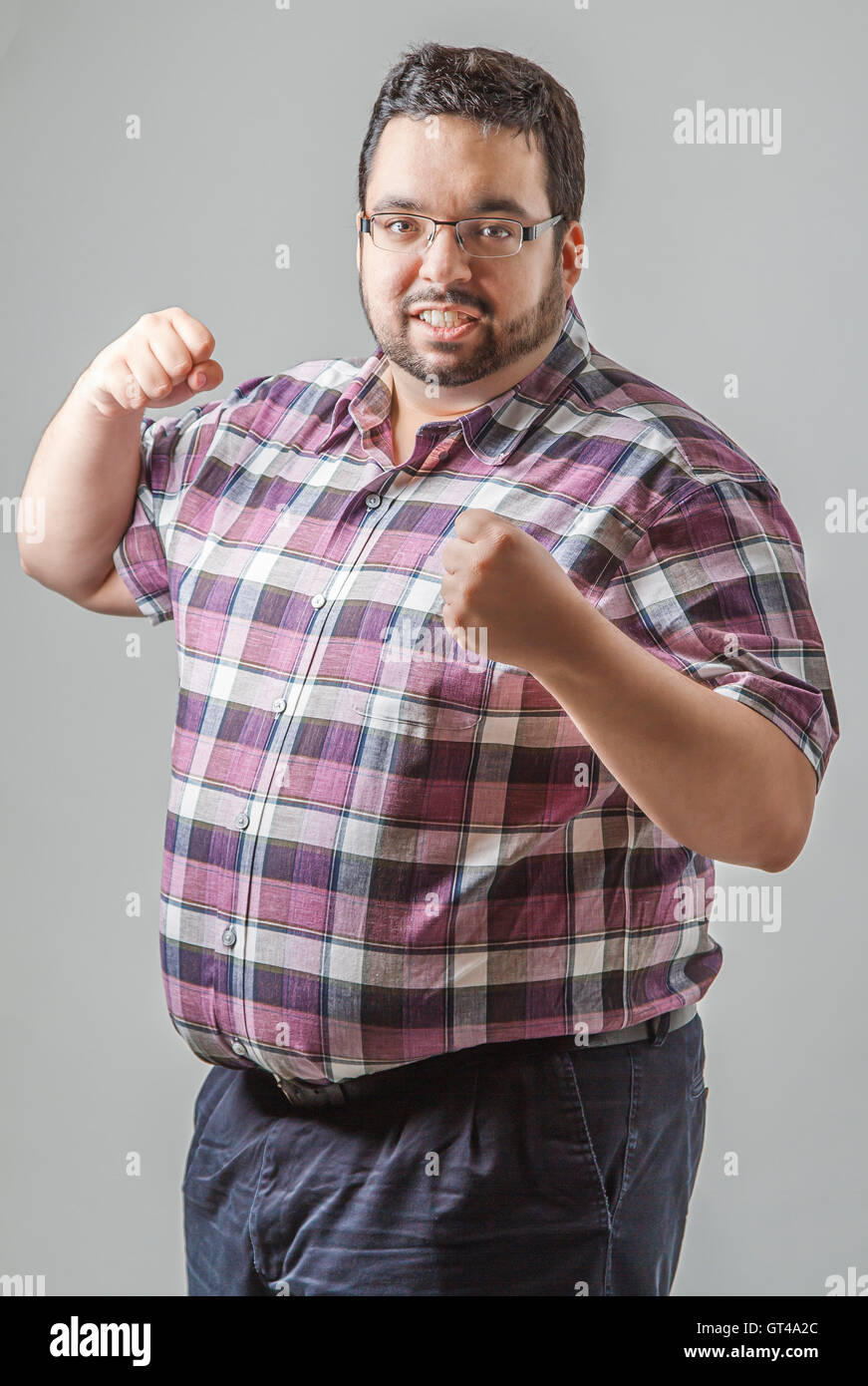Fighting pose fist young man hi-res stock photography and images - Alamy