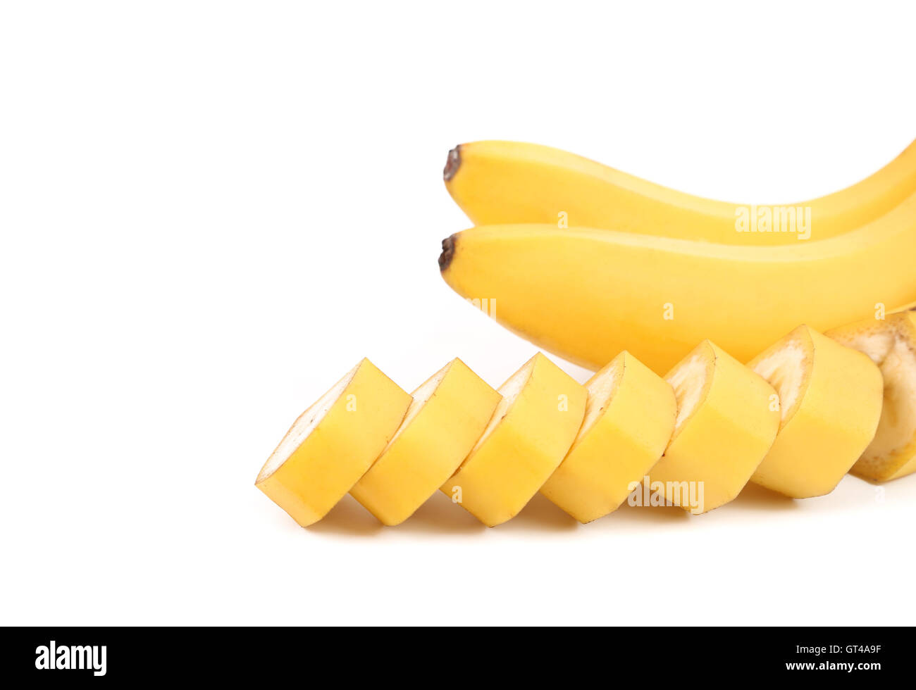 Ripe bananas and piece Stock Photo - Alamy