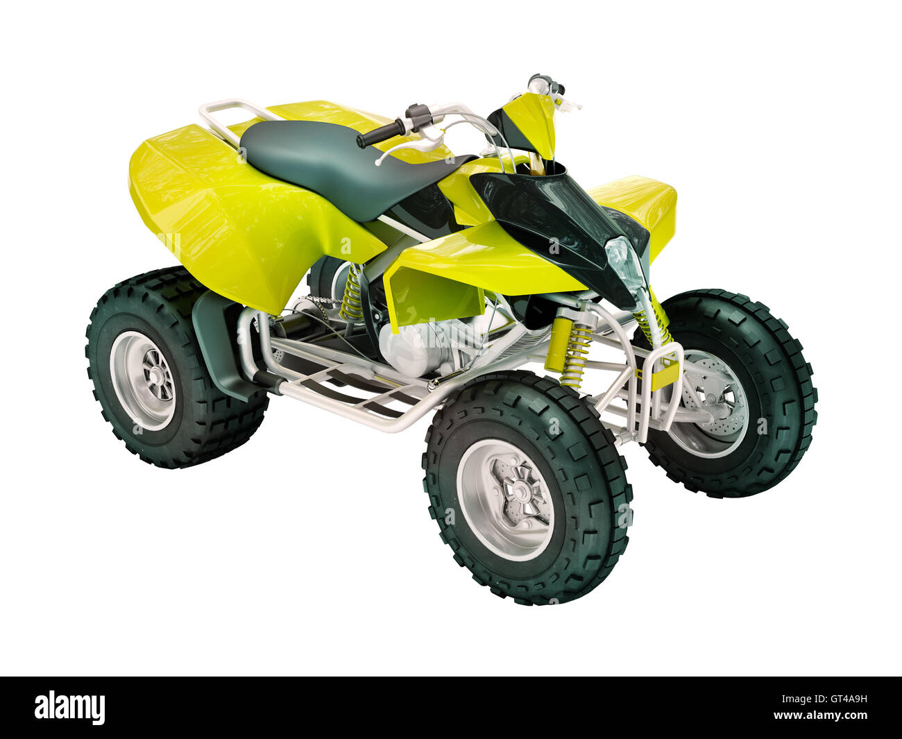 Quad bike isolated Stock Photo - Alamy