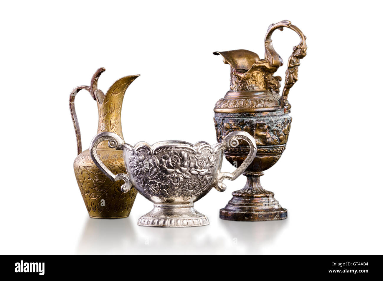Silver copper antique hi-res stock photography and images - Alamy