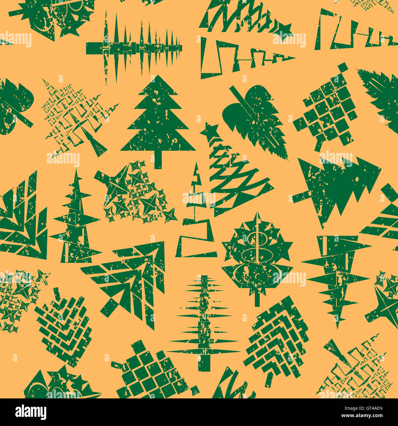 Christmas tree pattern seamless hi-res stock photography and images - Alamy