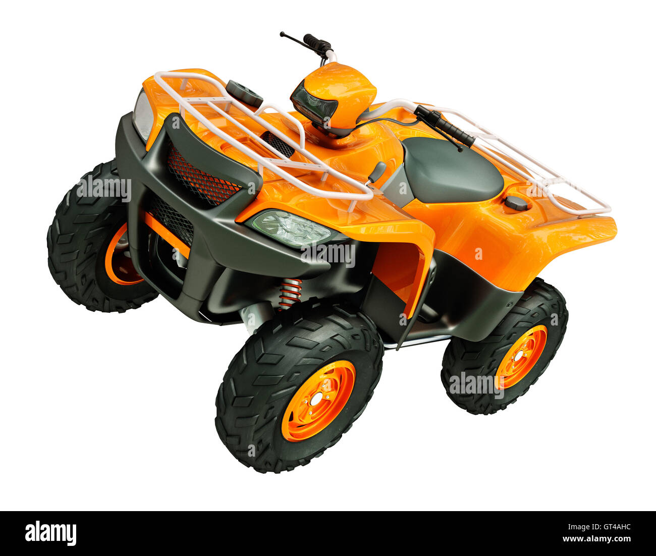 Quad bike isolated Stock Photo - Alamy