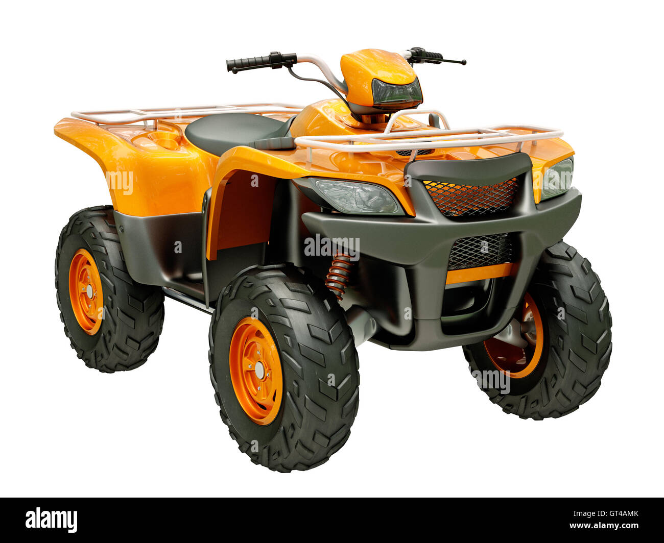 Quad bike isolated Stock Photo - Alamy
