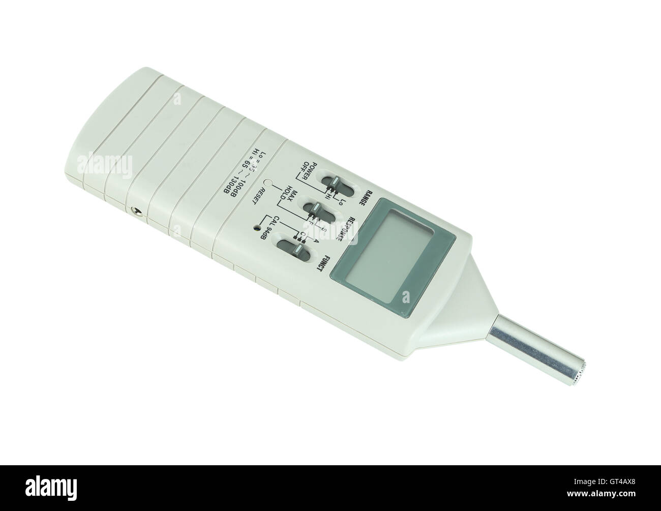 Noise level measurement Cut Out Stock Images & Pictures - Alamy