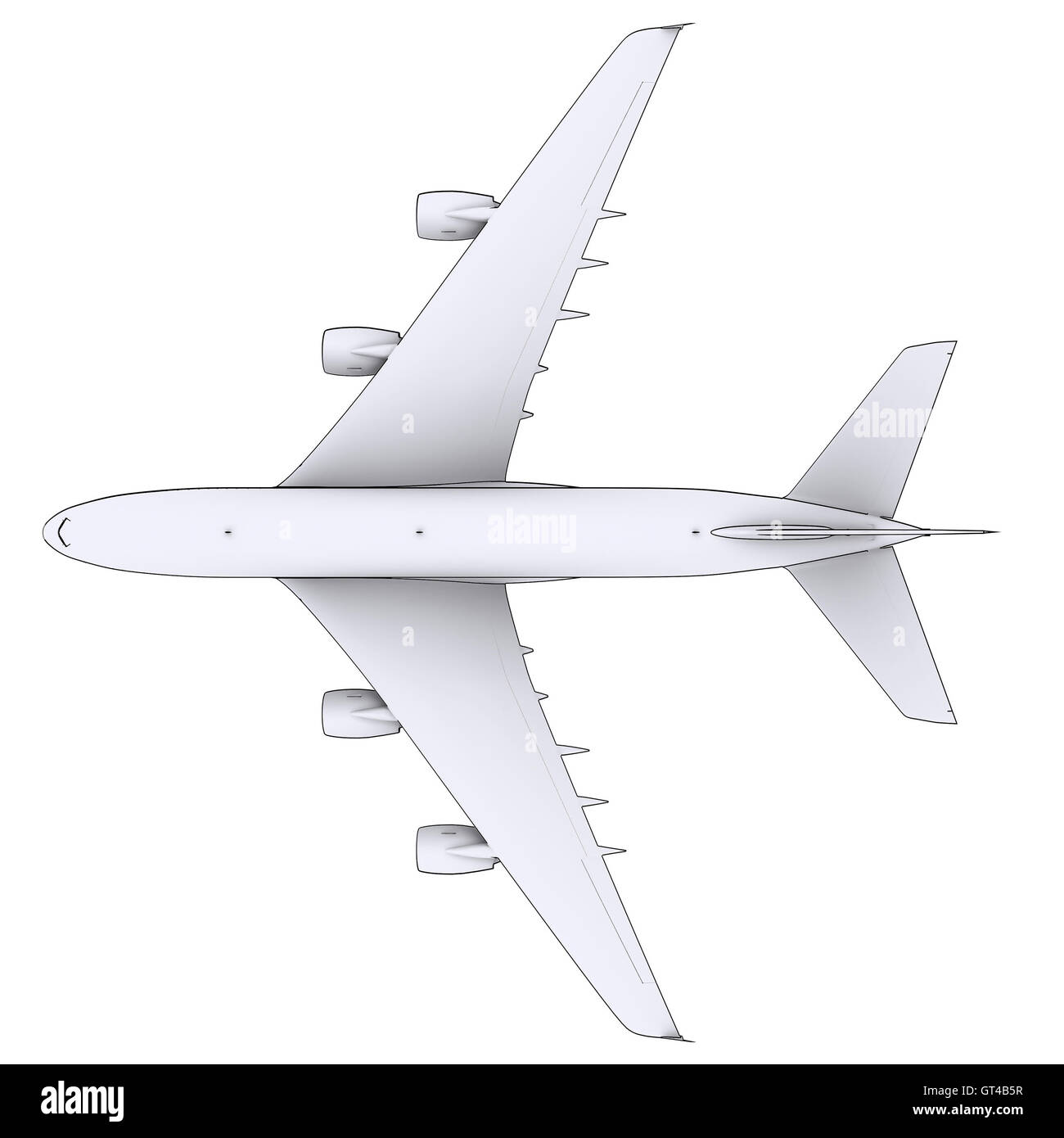 Large white plane Stock Photo - Alamy