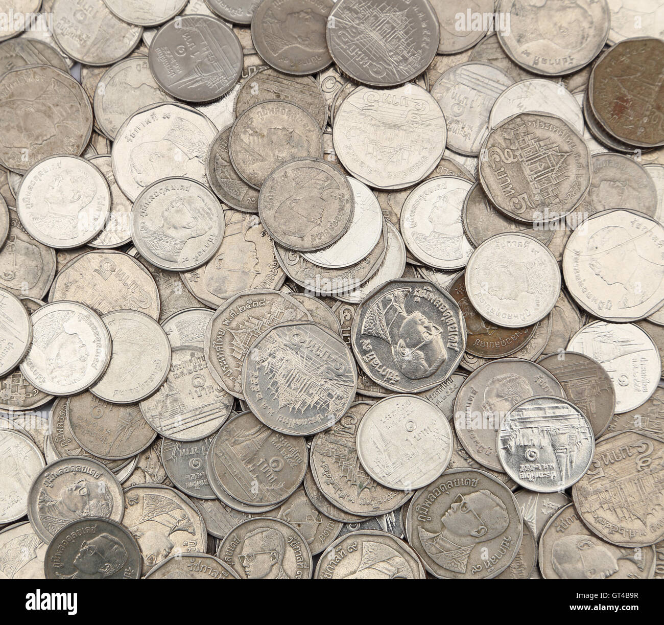 Thai Baht Coins Stock Photo - Alamy