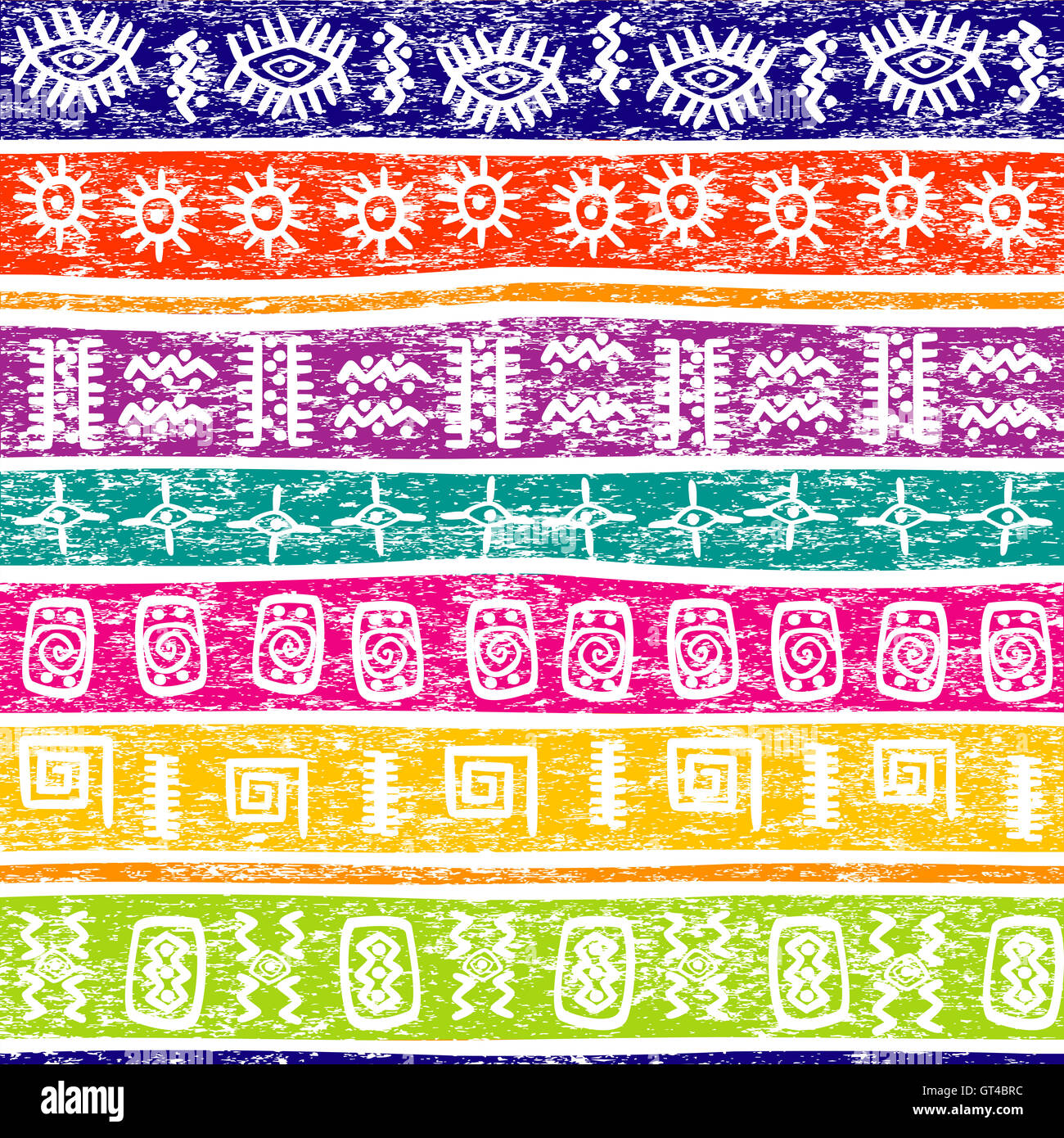 Colored grunge background with ethnic motifs Stock Photo - Alamy