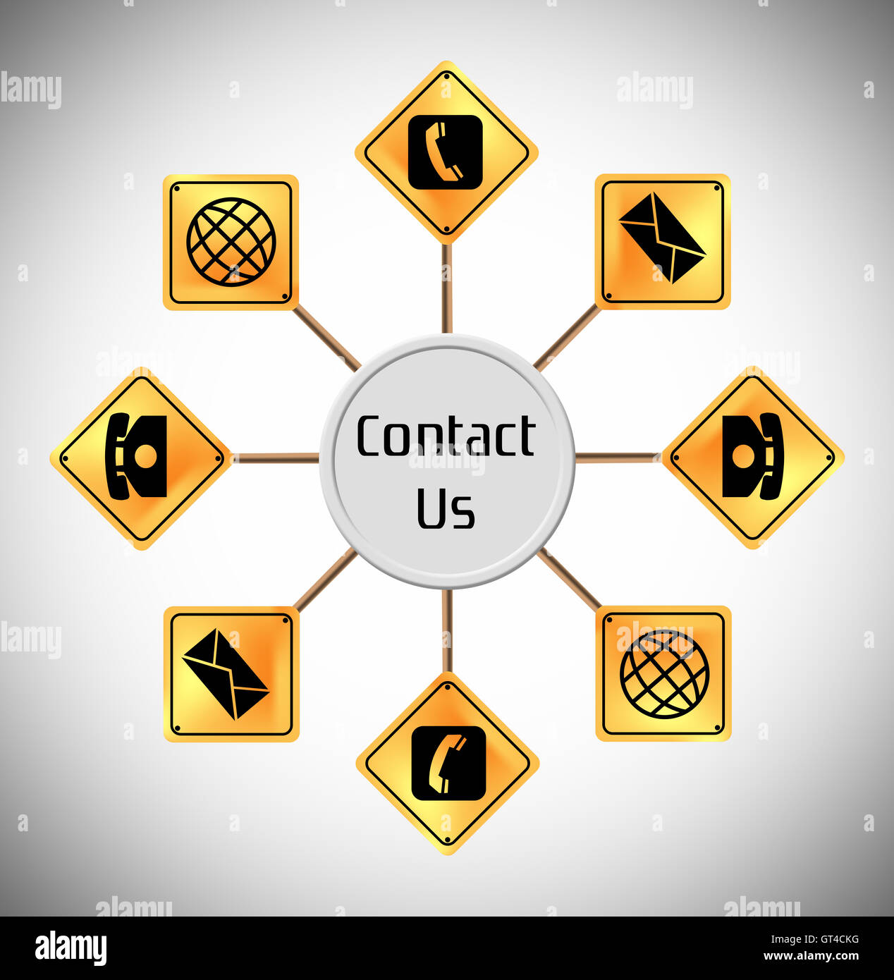 contact us sign Stock Photo - Alamy