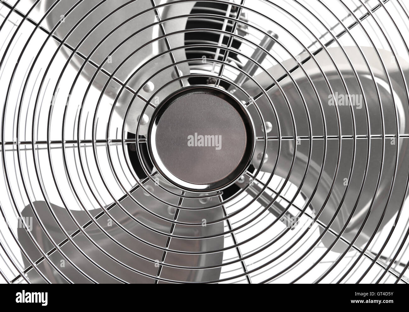 Electric fan in front. Close up Stock Photo - Alamy