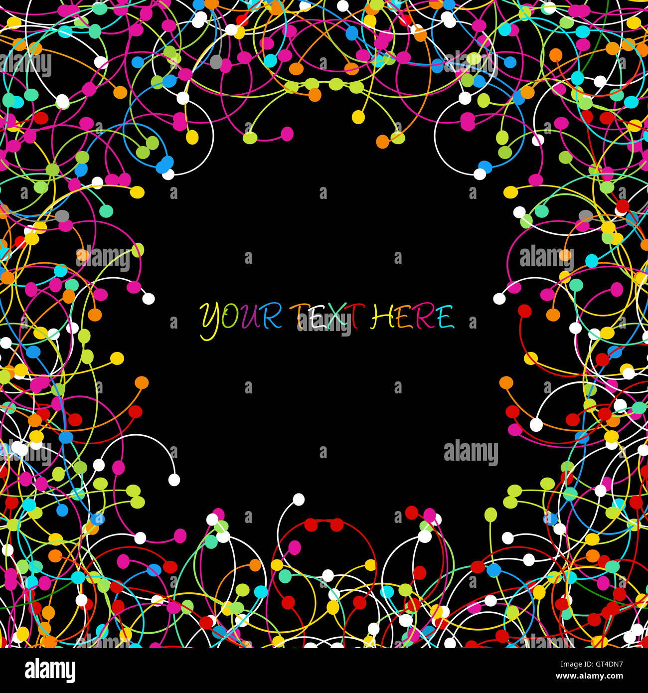 Colored network frame Stock Photo - Alamy