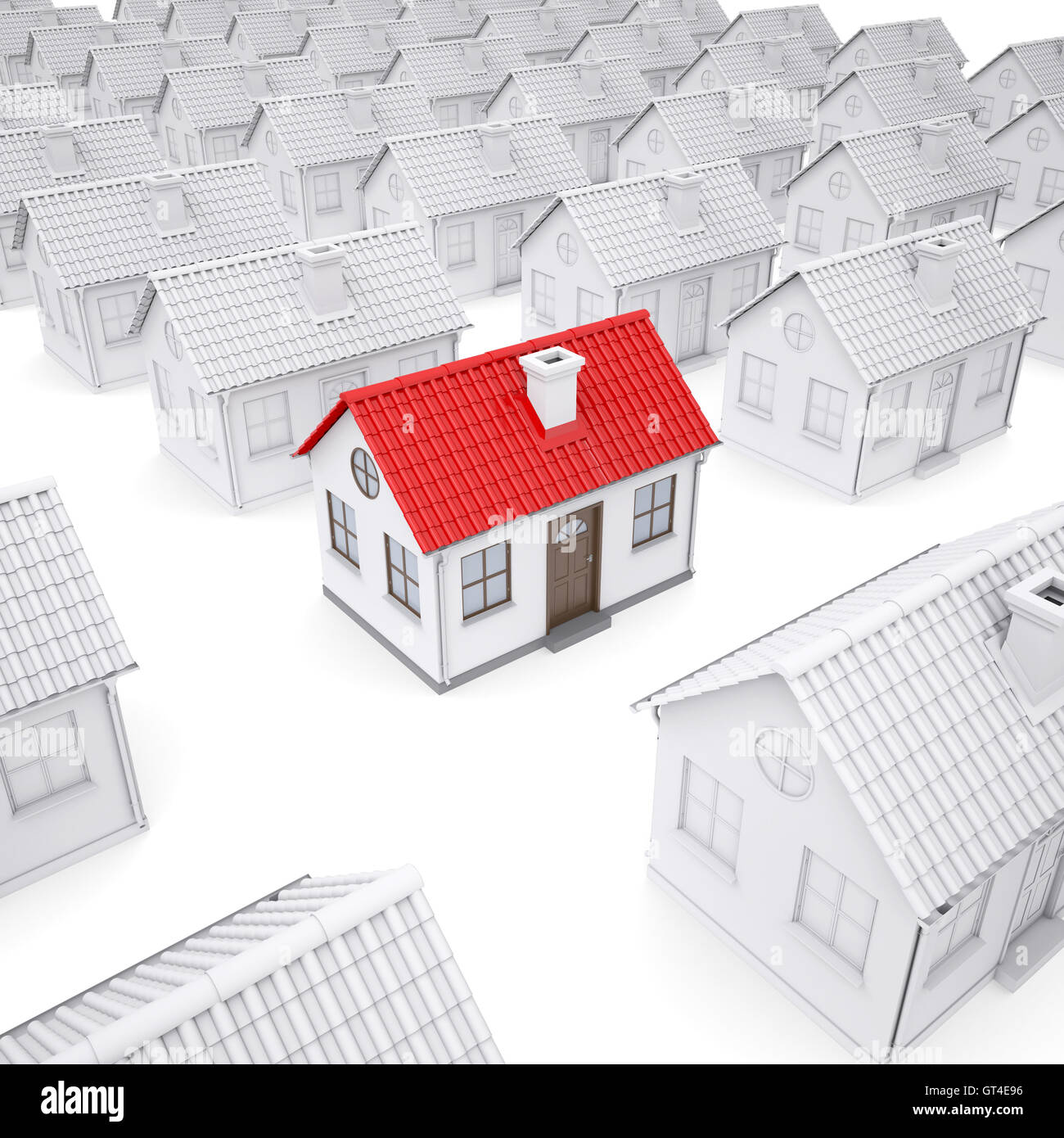 Many small houses Stock Photo - Alamy