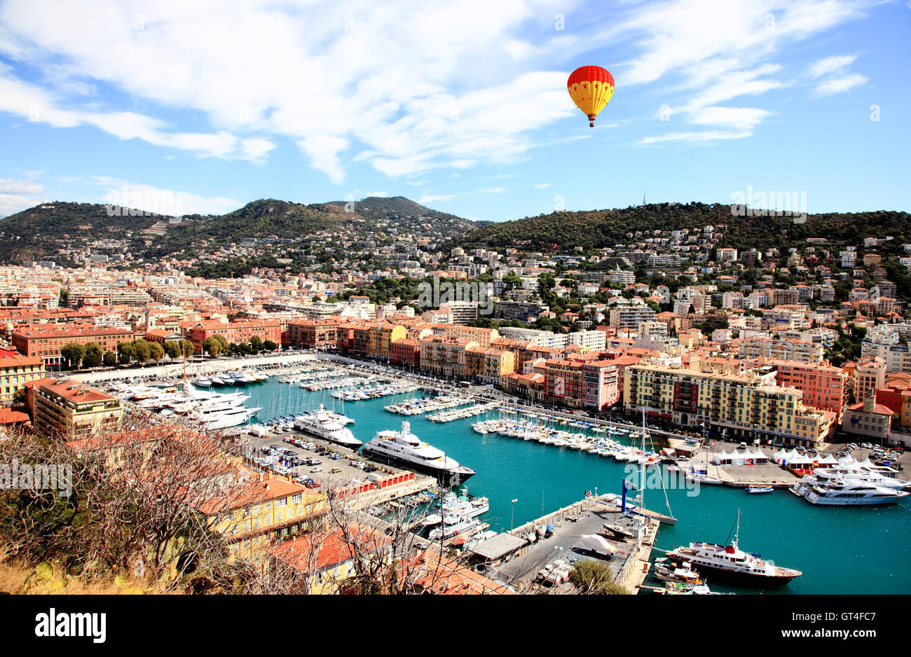 aerial view of the city of Nice France Stock Photo - Alamy