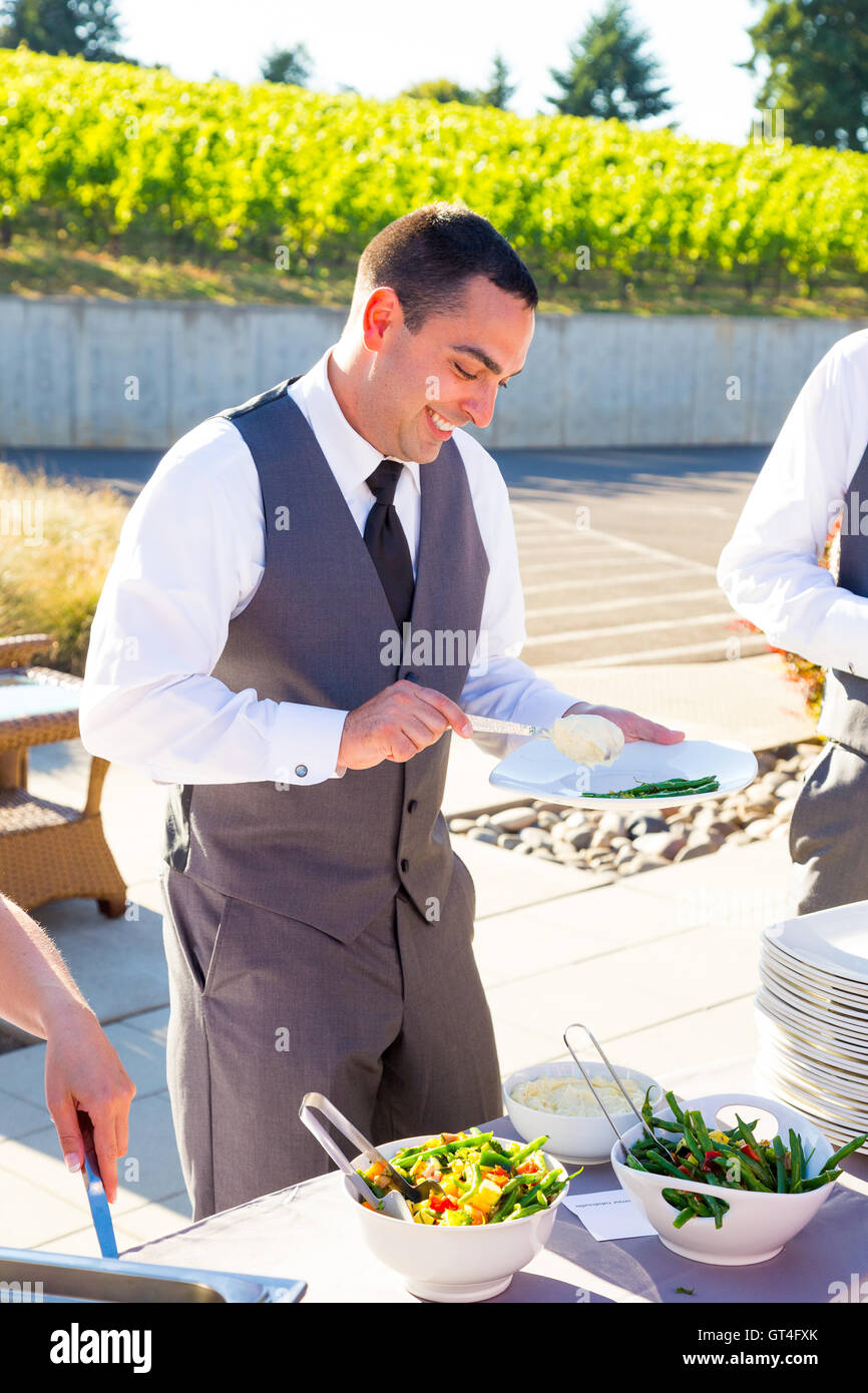 Wedding Reception Dinner Stock Photo - Alamy