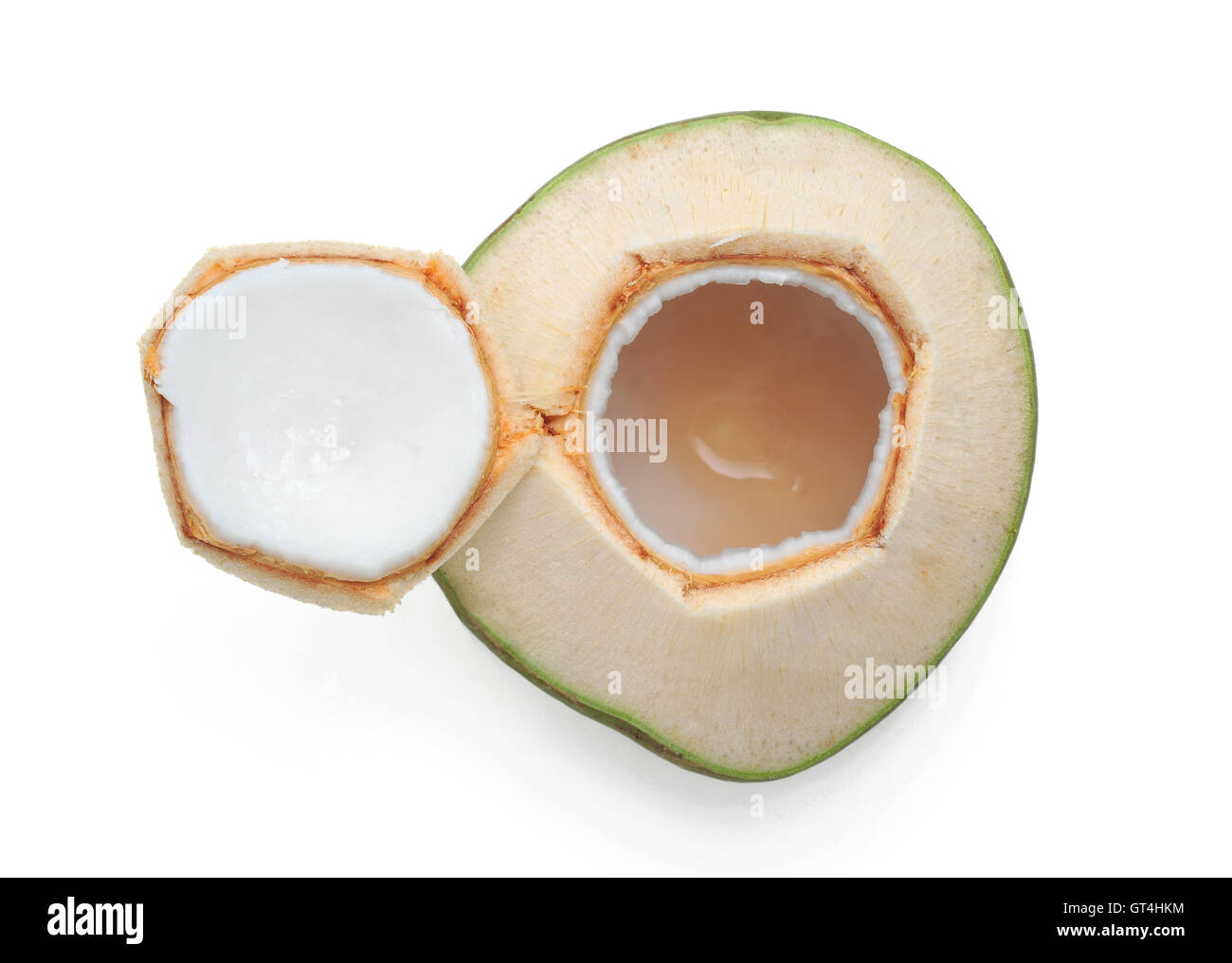 Isolated coconut top view hi-res stock photography and images - Alamy