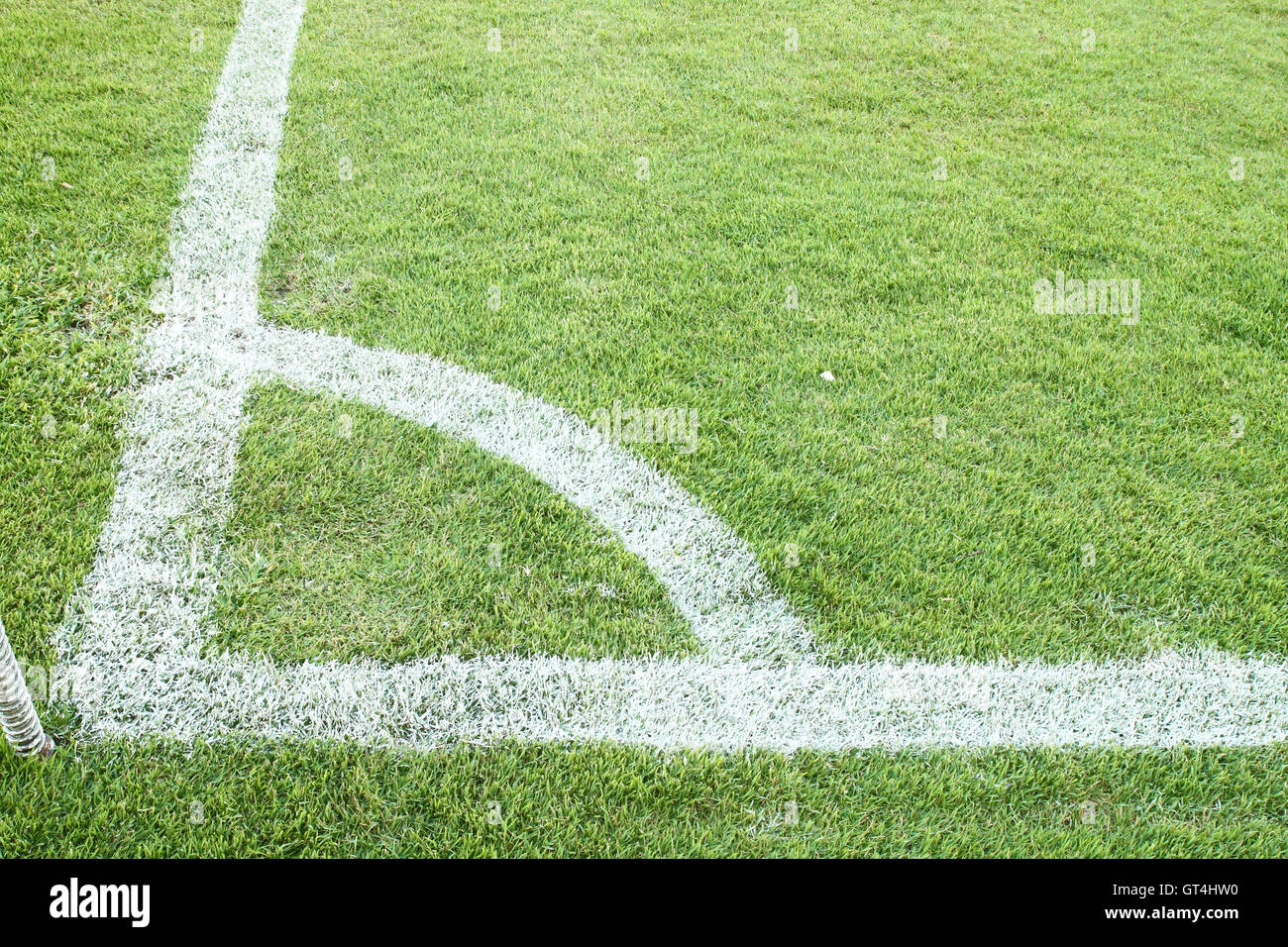 Football (soccer) field corner Stock Photo - Alamy