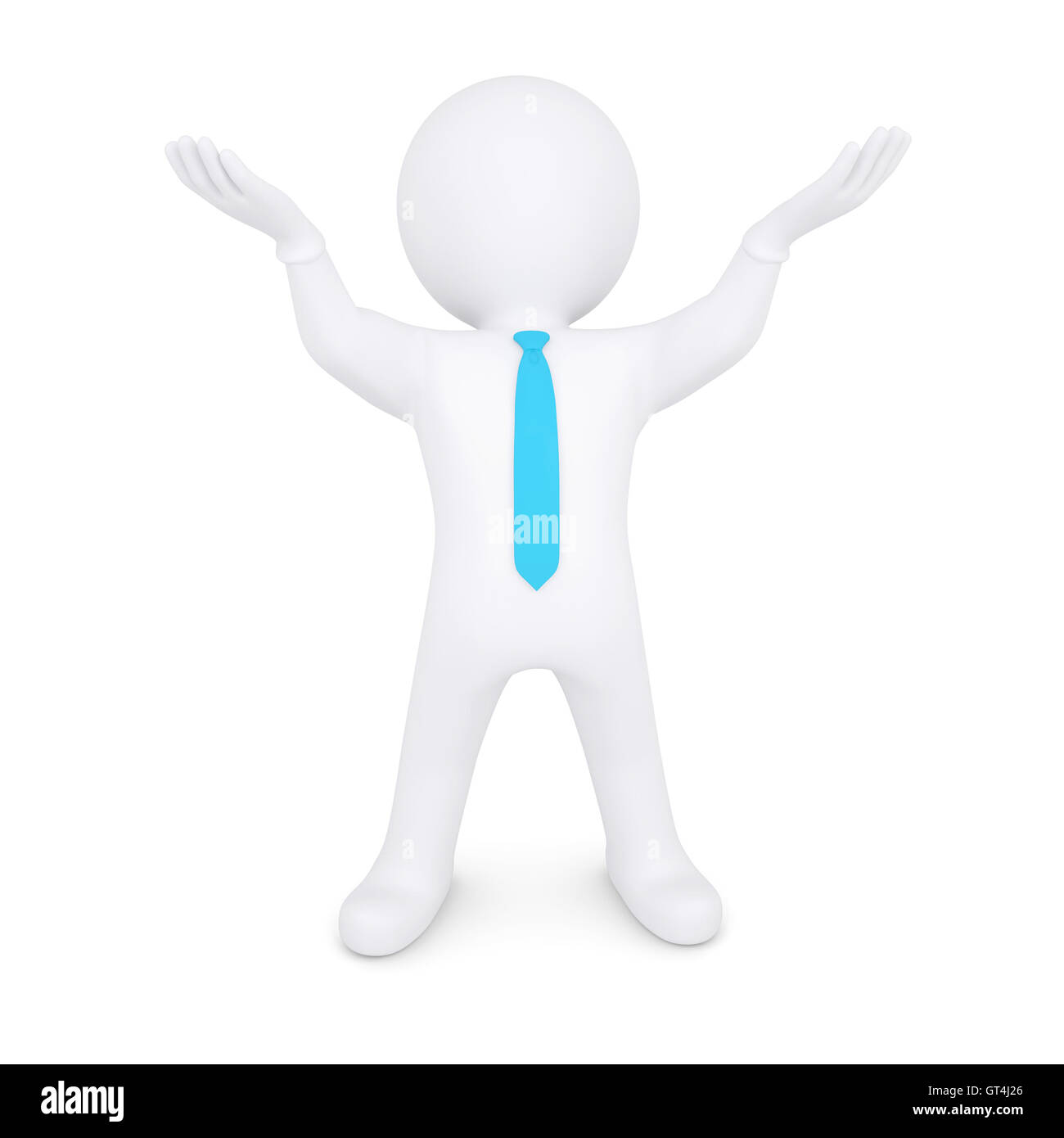3d people raised hands Cut Out Stock Images & Pictures - Alamy