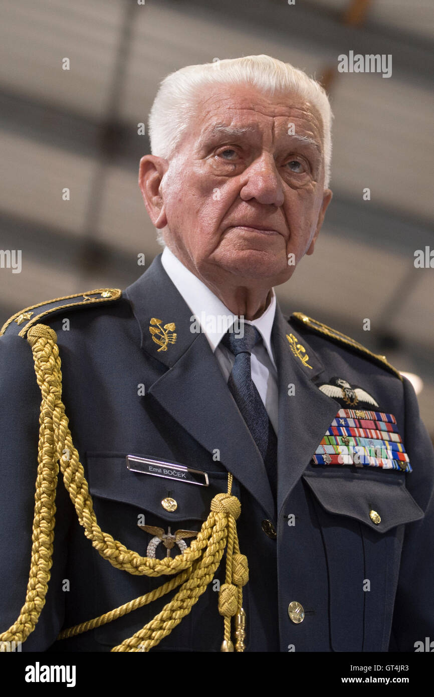 Prague, Czech Republic. 08th Sep, 2016. Czech World War Two veteran ...