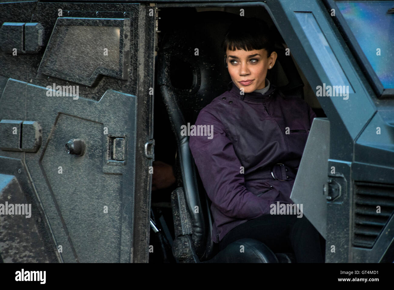 Actor Hannah John-Kamen on set "Ready Player One" Steven Spielberg's ...