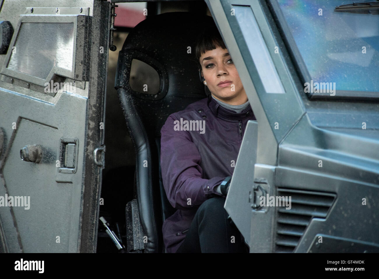 Actor Hannah John-Kamen on set "Ready Player One" Steven Spielberg's ...