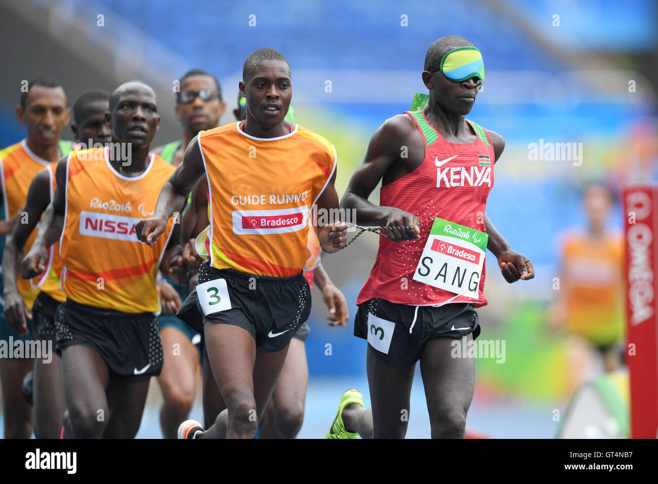 Rio de Janeiro, Brazil. 8th Sep, 2016. Erick Kiptoo Sang (KEN) Athletics : Men's 5000m T11 Final ...