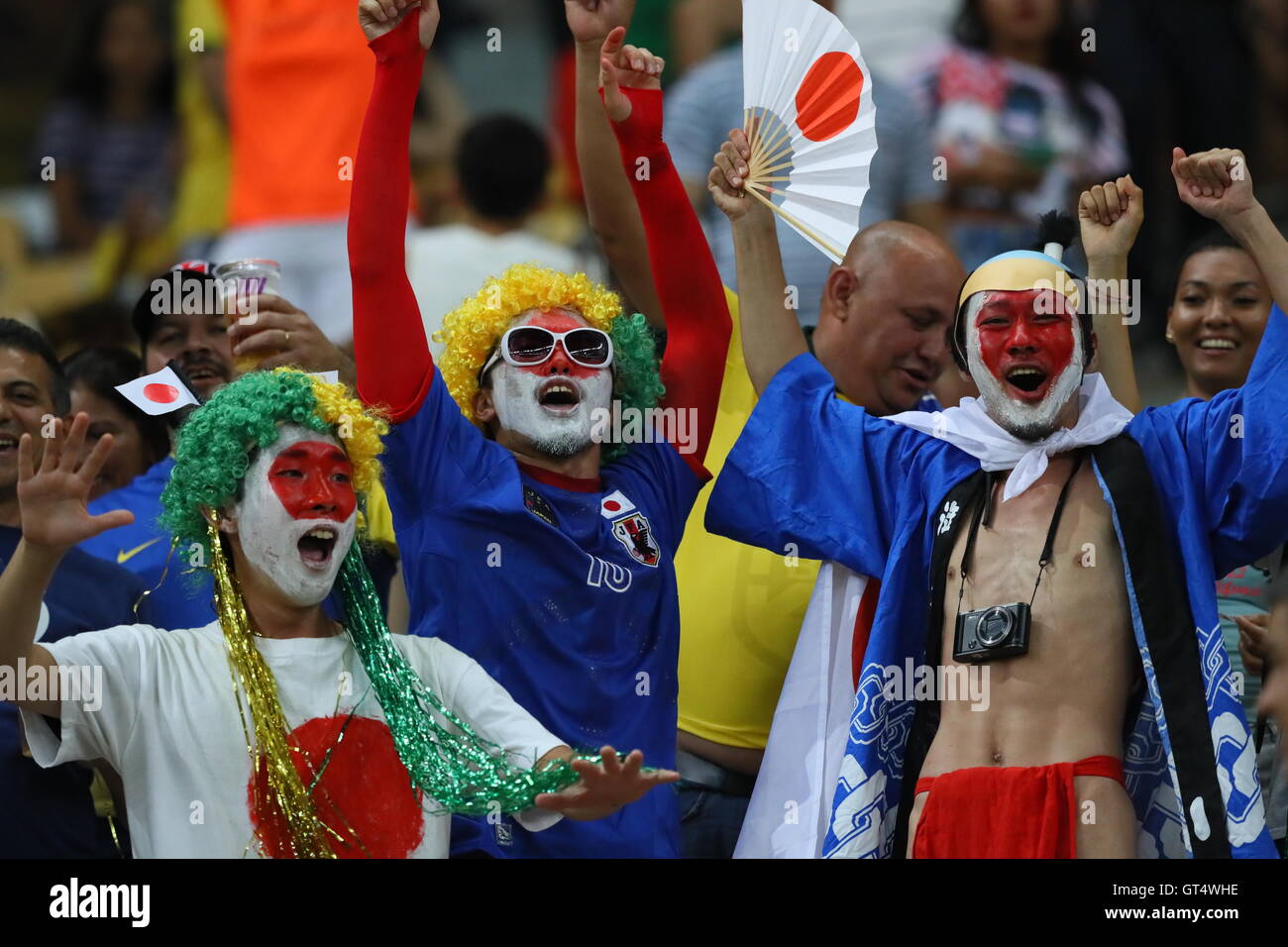Manaus, Brazil. 4th Aug, 2016. Japan fans (JPN) Football/Soccer : Men's ...