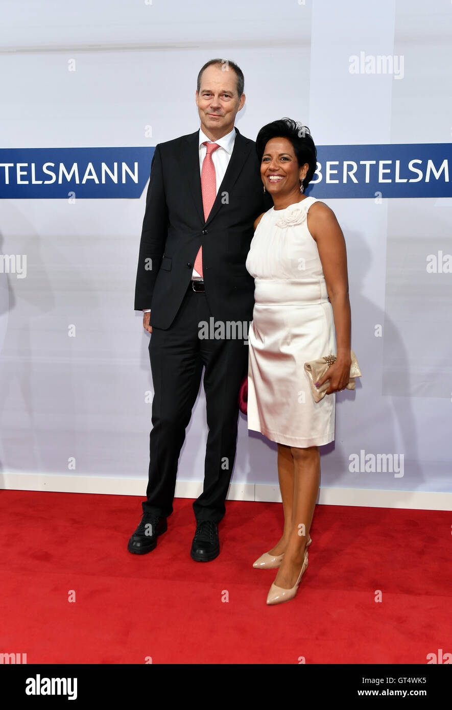 Berlin, Germany. 8th Sep, 2016. Christoph Mohn and Shobhna Mohn ...