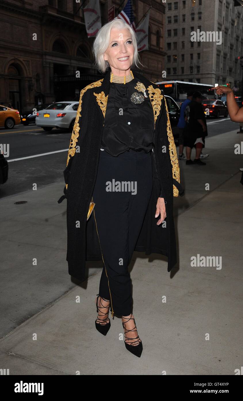New York, NY, USA. 8th Sep, 2016. Maye Musk at arrivals for Daily Front ...