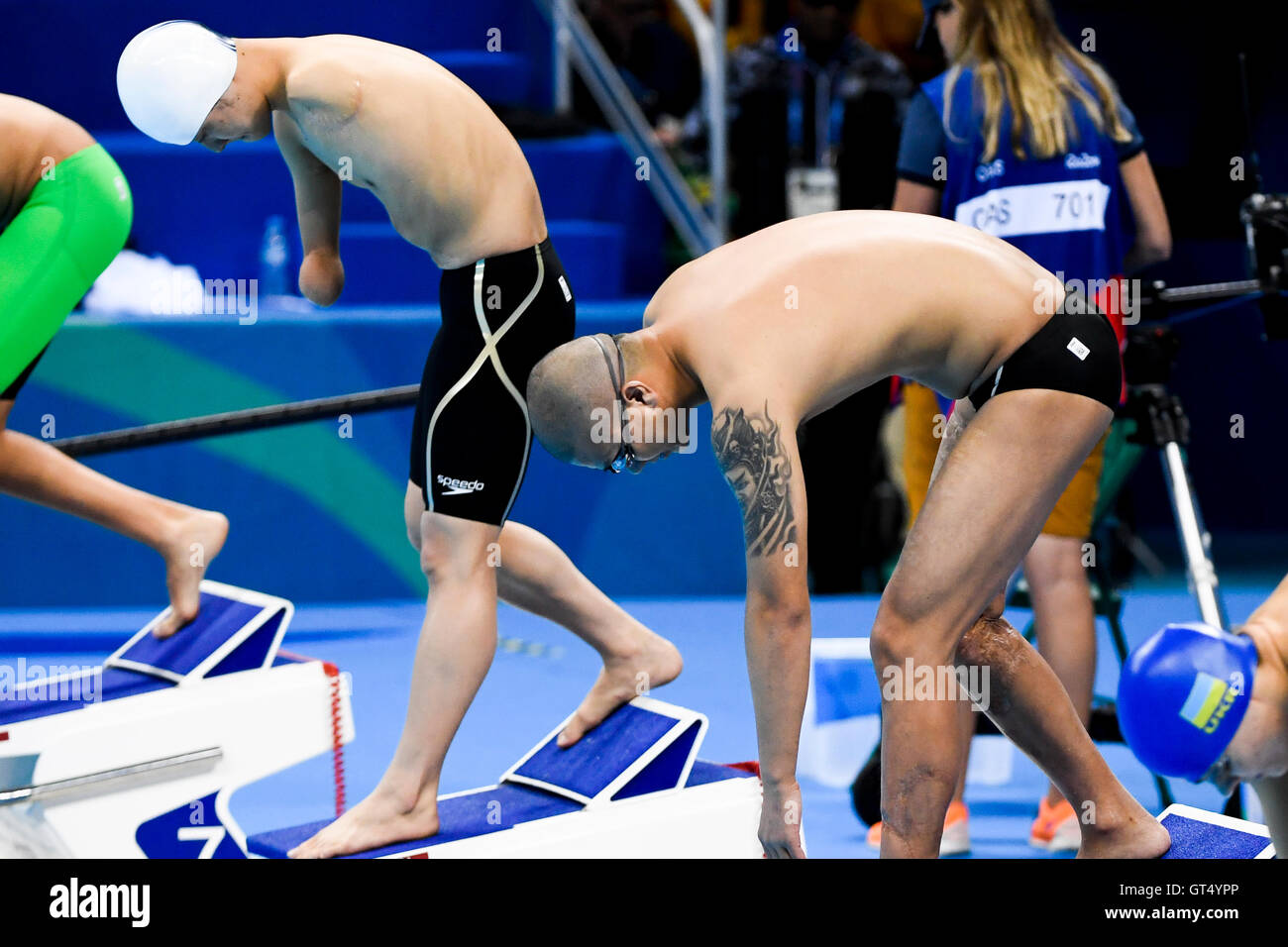 Rio De Janeiro, Brazil. 09th Sep, 2016. Pan Shiyun CHN) and Wang Jingao ...