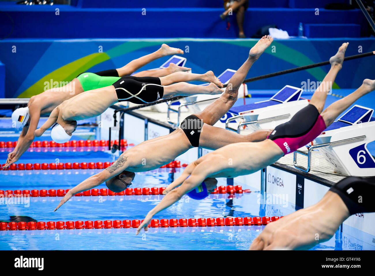 Rio De Janeiro, Brazil. 09th Sep, 2016. Pan Shiyun CHN) and Wang Jingao ...