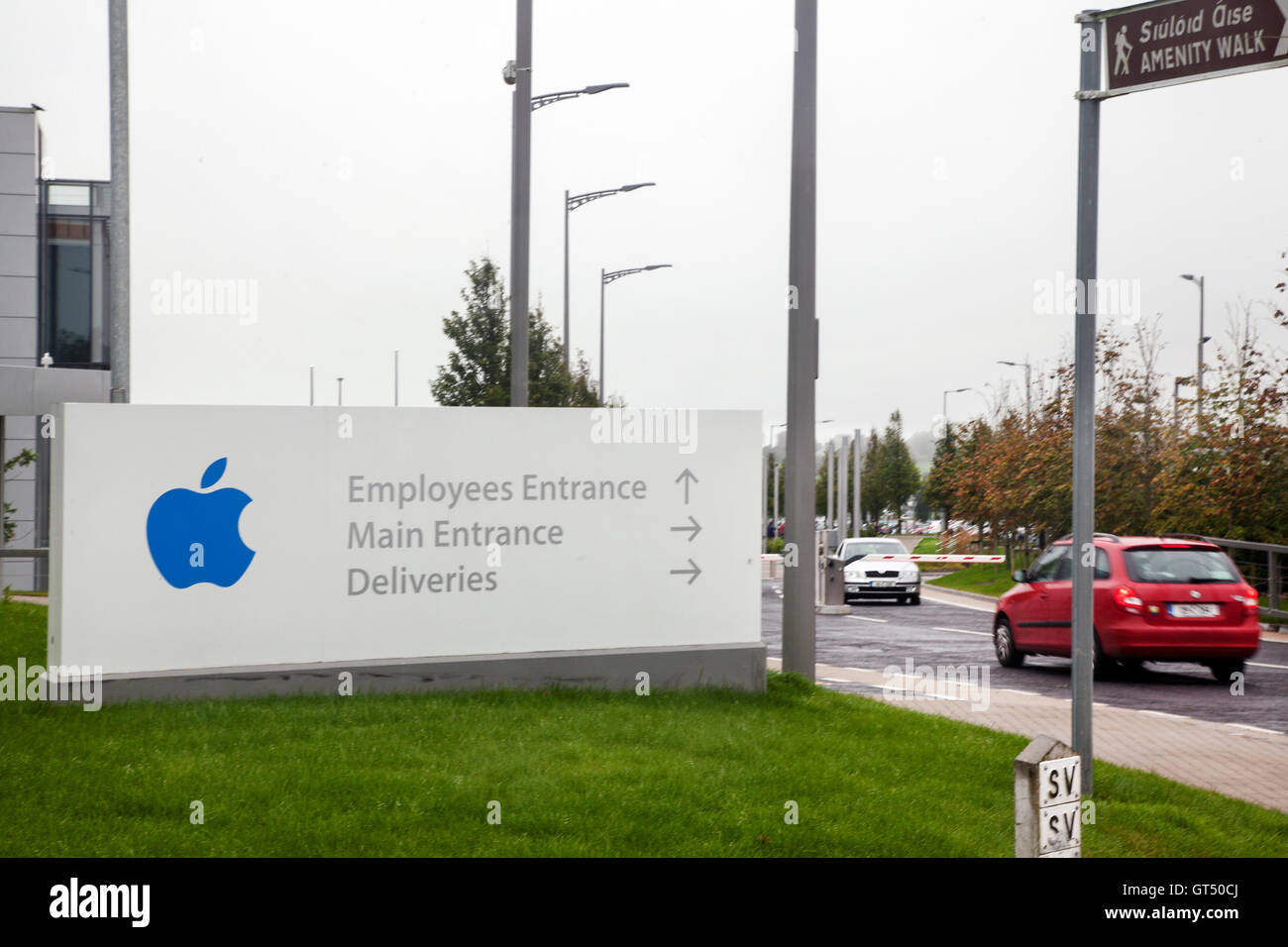 Cork, Ireland. 06th Sep, 2016. The entrance to Apple's European ...