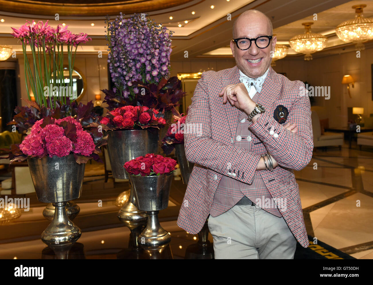 Duesseldorf, Germany. 9th Sep, 2016. Fashion designer Thomas Rath poses ...