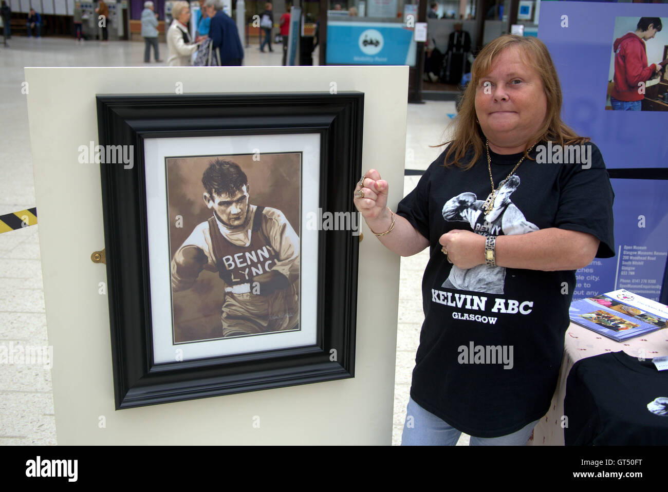 Glasgow, Scotland, UK 9th September 2016. Benny Lynch from the Gorbals ...