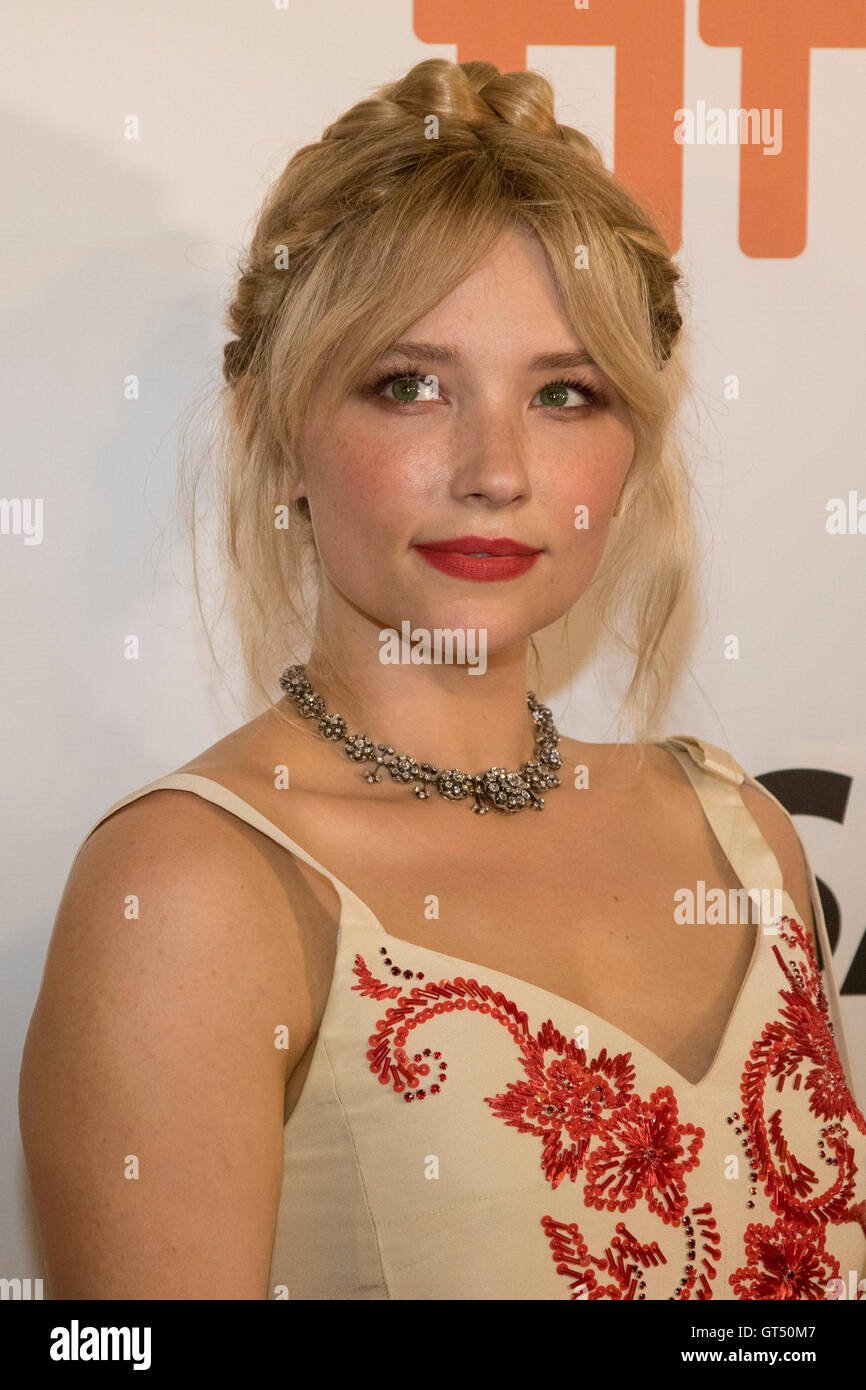 Toronto, Canada. 09th Sep, 2016. Actress Haley Bennett attends the ...