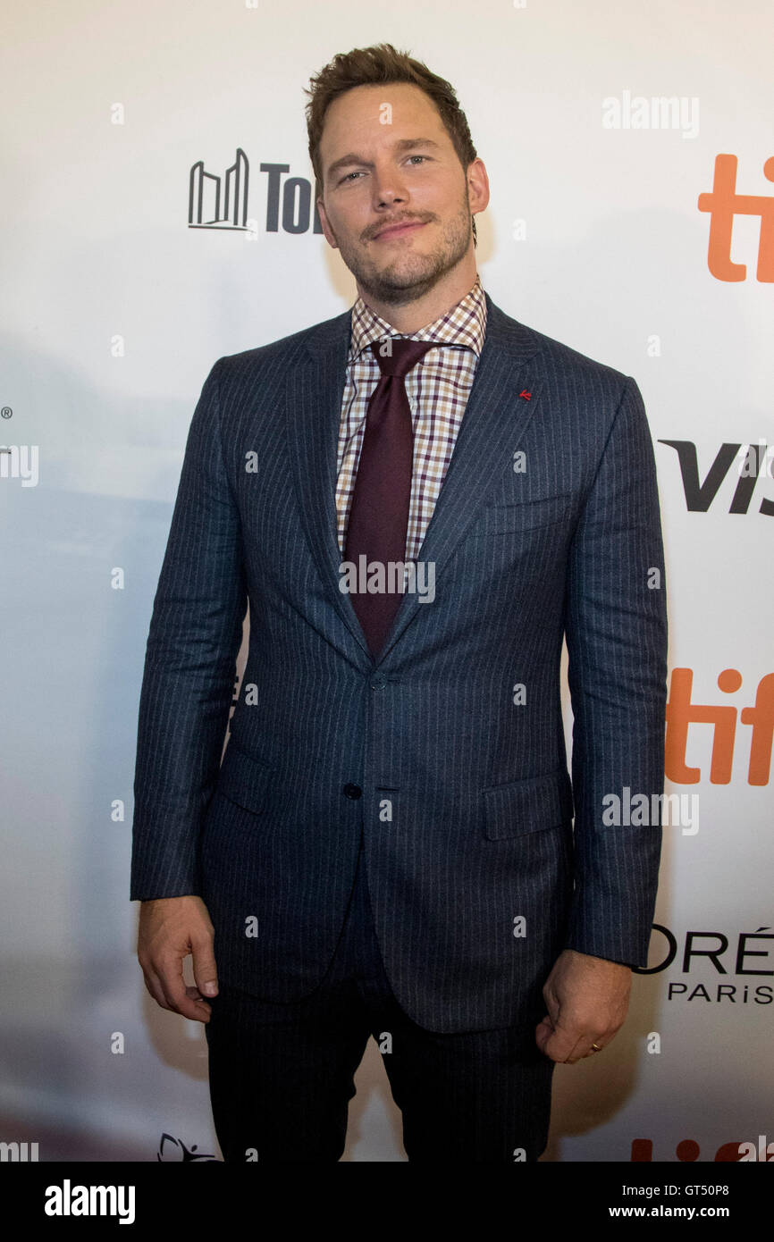 Toronto, Canada. 09th Sep, 2016. Actor Chris Pratt attends the premiere ...