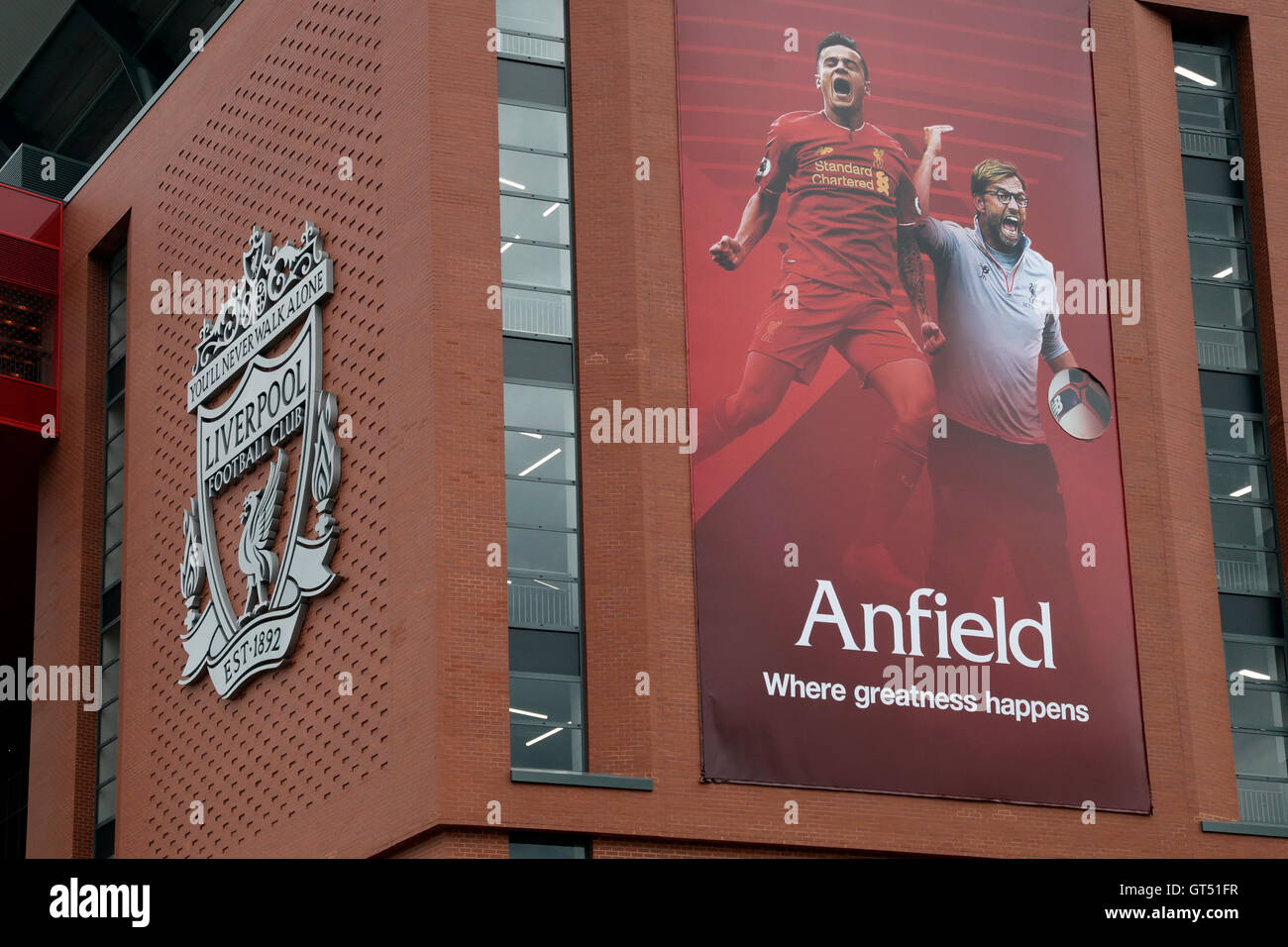 Anfield, Liverpool, UK. 09th Sep, 2016. Official Opening of Anfield's ...